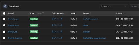 using portainer firefly iii documentation