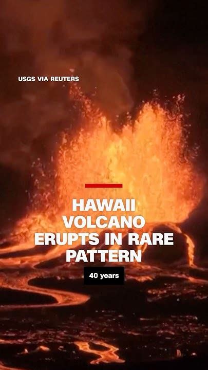 Rare Volcanic Eruption Not Seen In Nearly 40 Years Youtube
