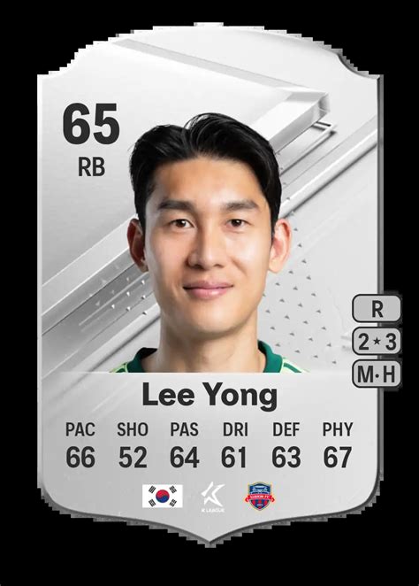 Lee Yong Common Ea Fc 24 65 Rating And Price Fifautbin