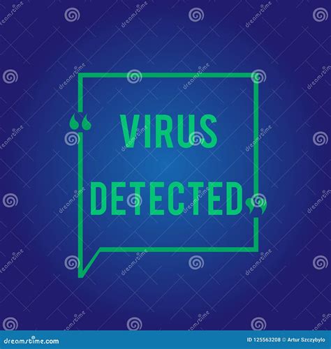 Word Writing Text Virus Detected Business Concept For A Computer Program Used To Prevent And