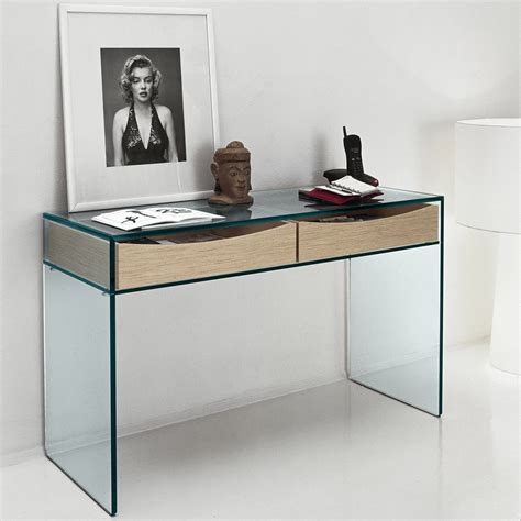 Console Table In Glass At Dollie Guth Blog