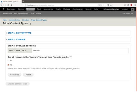 creating content types — tripal 7 x 3 x documentation