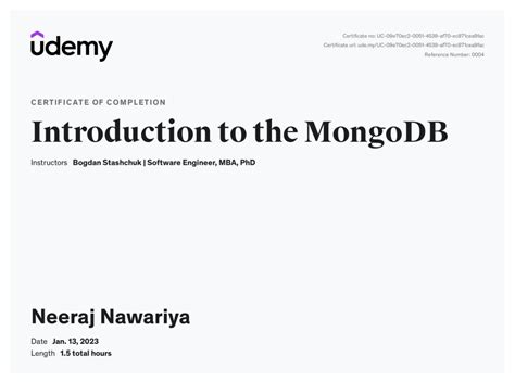 Neeraj Nawariya On Linkedin Udemy Course Completion Certificate