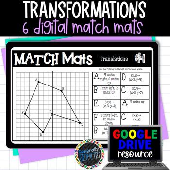 Geometric Transformations Digital Match Activity Geometry TPT