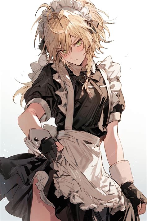 Premium Ai Image Anime Maid Girl