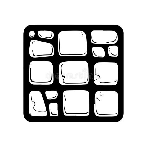 Tile Design Pattern Black Outline Stock Illustrations 20872 Tile