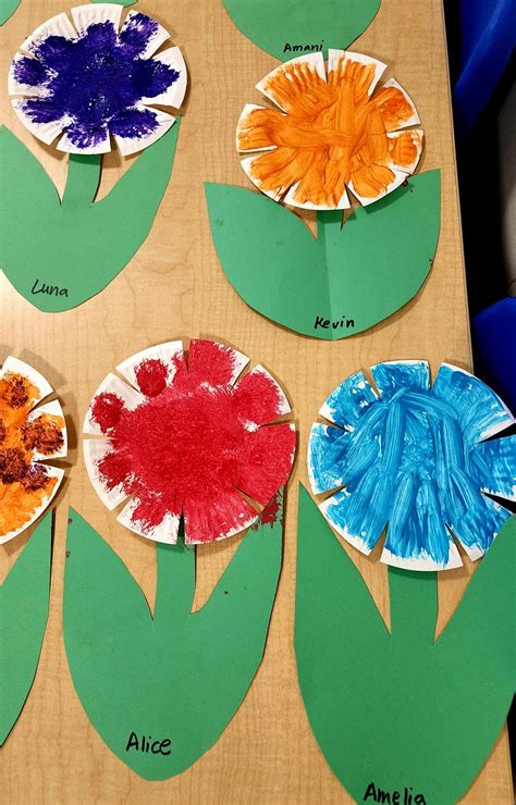 Spring Flower Craft Spring Crafts Preschool Spring Flower Crafts