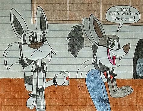 Working And Twerking Sketch By Scampthewolf On Deviantart