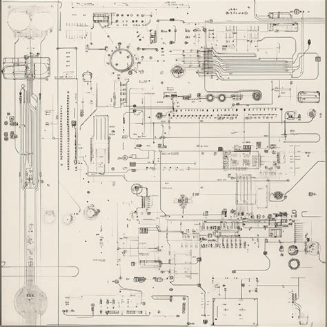 An Electronic Schematic Showing The Layout Of A Complex Circuit Premium Ai Generated Image