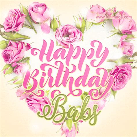 Happy Birthday Babs S For Her Download On