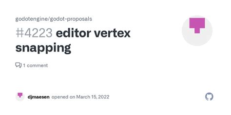 editor vertex snapping · issue 4223 · godotengine godot proposals · github