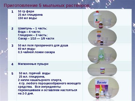 Проект "Мыльные пузыри"