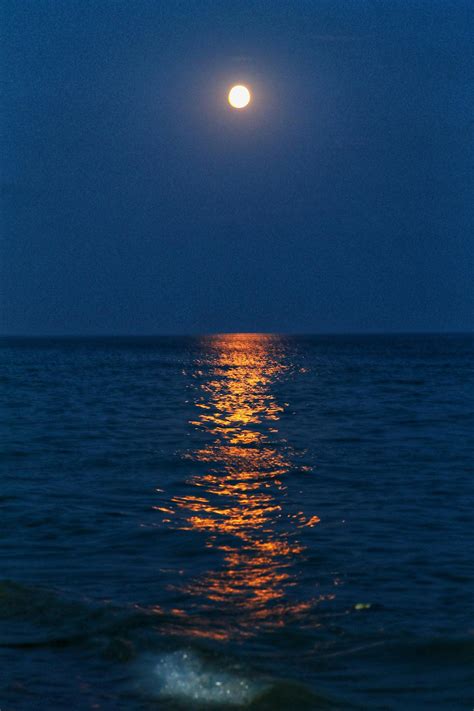 Moon Reflecting Over Water
