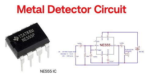 Simple Metal Detector Circuit Using Ne555 Timer Ic