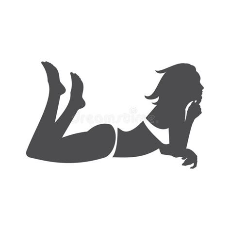 Silhouette Lying Sexy Woman Stock Illustrations 139 Silhouette Lying
