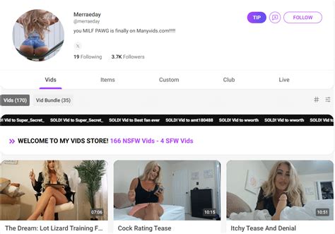 Merraeday Unlocked Manyvids Siterip Ubiq 60 Video