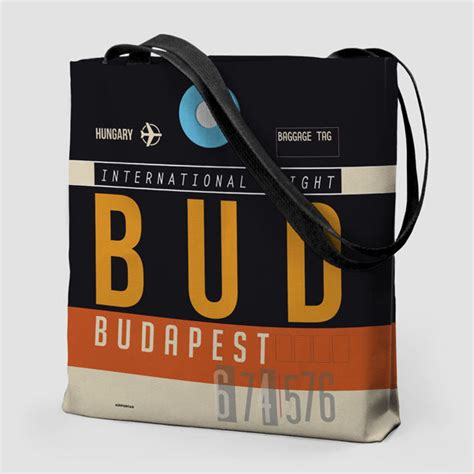 Tote Bag Bud Budapest Ferenc Liszt International Airport Iata