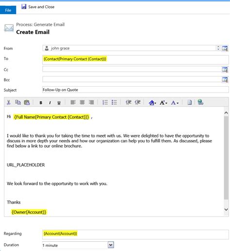 Xrm Formula 058 Dynamically Update Email Description · North52 Support