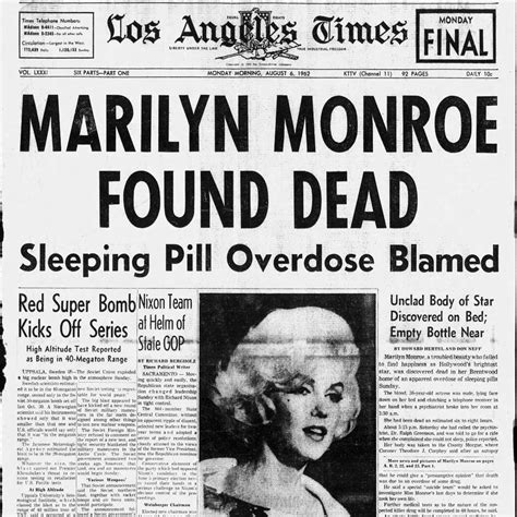 Marilyn Monroe Death Photos Bed