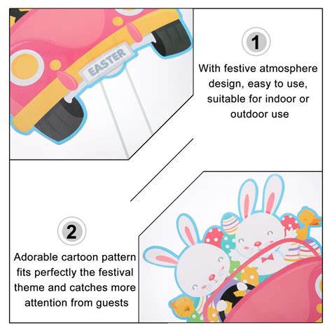 1pc Easter Party Garden Sign Outdoor Decoration Si Vicedeal