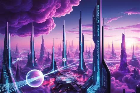 Quantum Matrix Horizon Premium Ai Generated Image