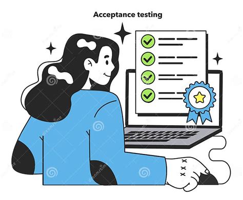 Acceptance Testing Technique Software Testing Methodology Stock Vector