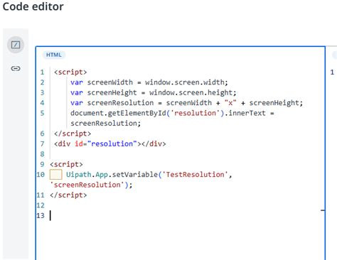 Trying To Set An App Variable Value Using Custom HTML Control And The UiPath App SetVariable In