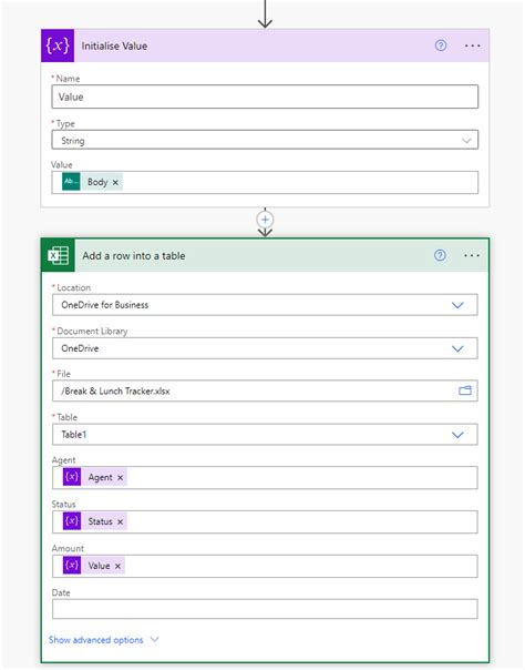 solved extract email text from email add to excel power platform