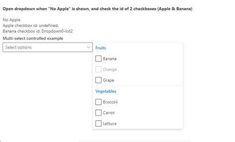 Opened Dropdown Is Not Updating Checkbox Id When Item Gets Inserted Issue Microsoft