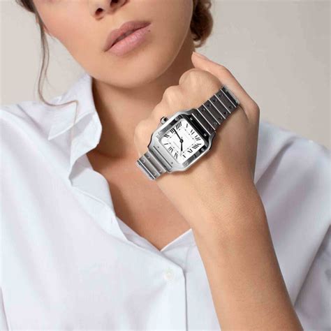 Santos De Cartier Medium Model Automatic 35mm Stainless Steel Cartier