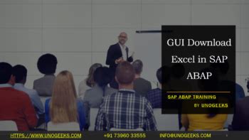 GUI Download Excel In SAP ABAP
