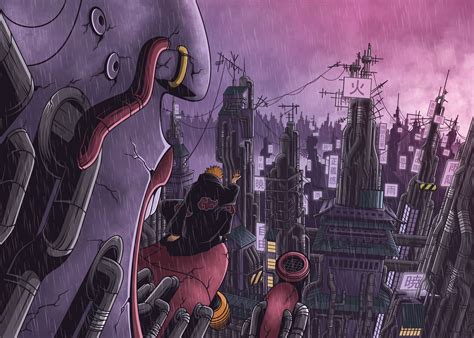 Naruto Hidden Rain Village Amegakure Village Of The Hidden Rain