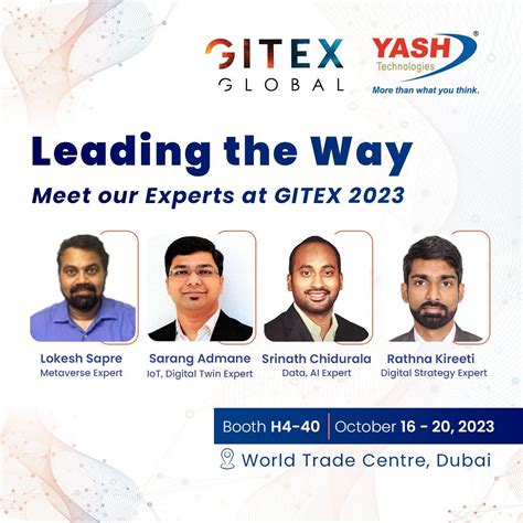 yash technologies on linkedin yash gitex2023 yashatgitex