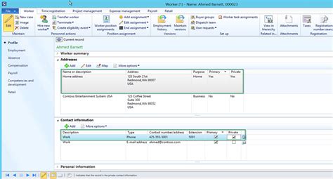 Dynamics AX Tip Securing Private Addresses And Contact Information For Parties By Using