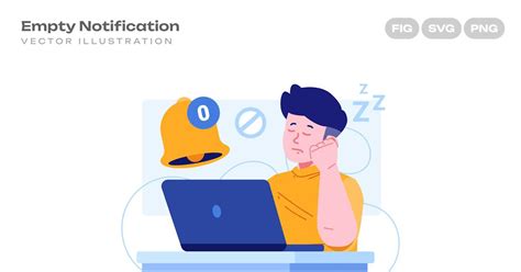 empty notification character illustration illustrations ft