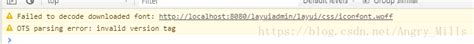 springboot Failed to decode downloaded font 和 OTS parsing error ProgrammerAH