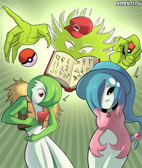 Commission Gardevoir And Hatterene By Assentlov On Deviantart