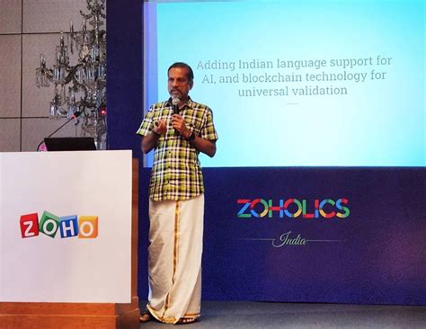 Sridhar Vembu Creating Humane Tech For Humans Is Zohos Mission