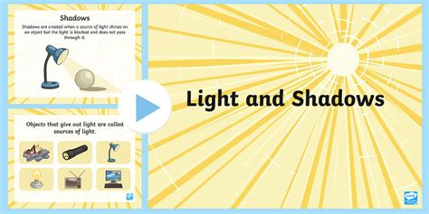 Light And Shadow PowerPoint Light And Shadow Light And Dark