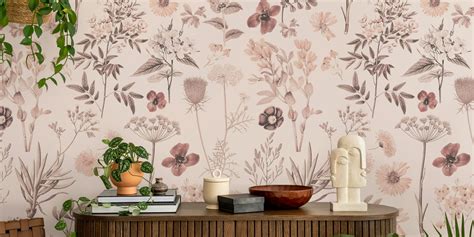 Floral Blush Wallpaper For Romantic Interiors