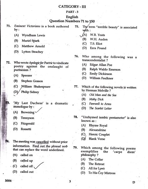 Sample Essay Exam Questions And Answers Telegraph