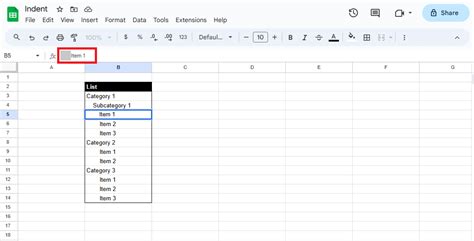 How To Indent In Google Sheets 3 Easy Methods PS