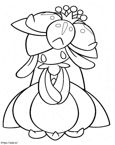 Lilligant Gen 5 Pokemon Coloring Page