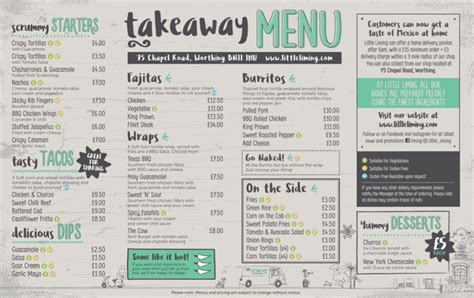 Menu At Liming Mexican Grill Restaurant Worthing