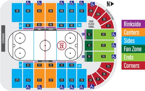 T Mobile Arena Seating Map Hockey