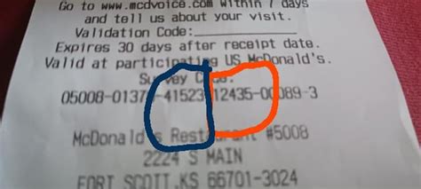 This Mcdonalds Survey Code First Time Was Passable Second Was Not