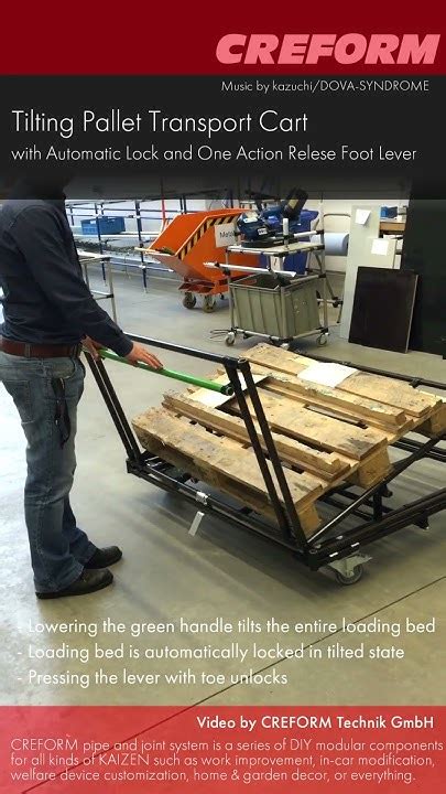 Pallet Transport Cart With Tilting Function Youtube