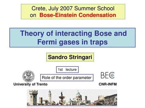 Ppt Theory Of Interacting Bose And Fermi Gases In Traps Powerpoint Presentation Id2751423