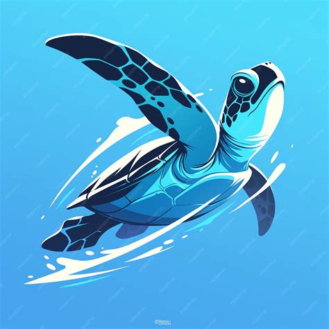 Premium Vector Leatherback Turtle Migrating Long Distances