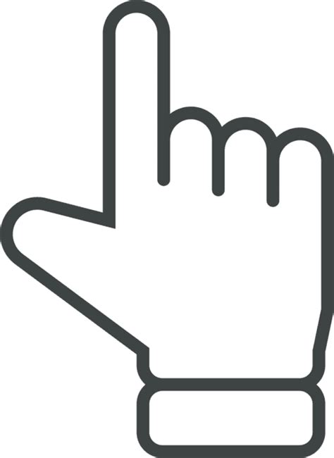 Finger Pointing Cursor Pngs For Free Download